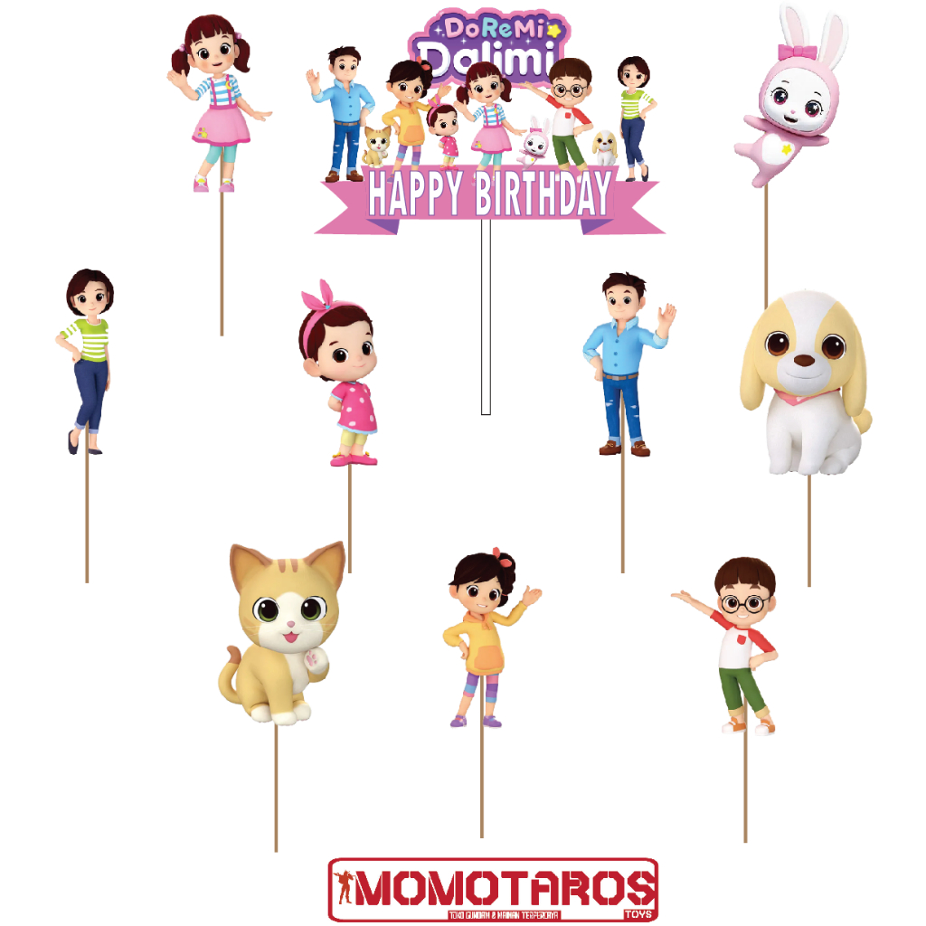 Doremi Dalimi cake Topper Contains 10pcs | Shopee Philippines