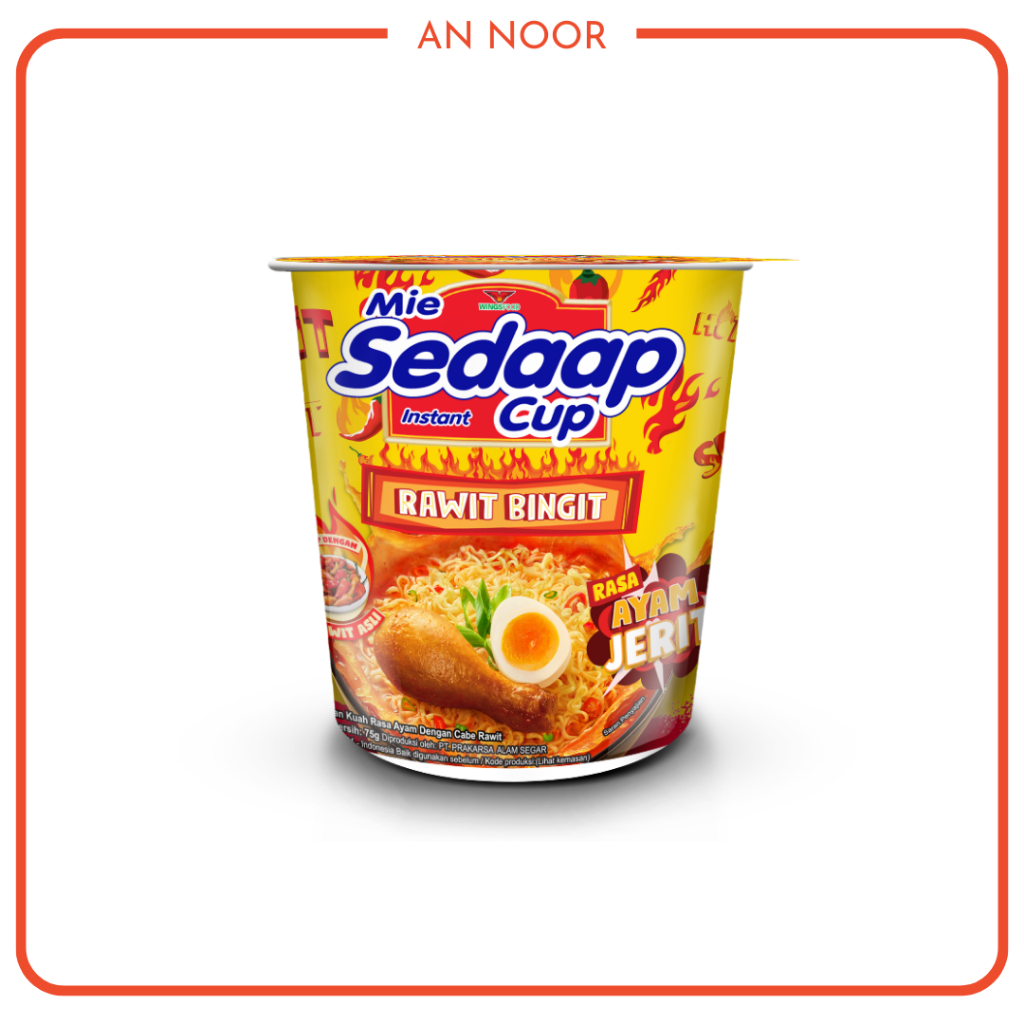 Sedaap INSTANT Noodles Cayenne Pepper Chicken Flavor 75g | Shopee ...