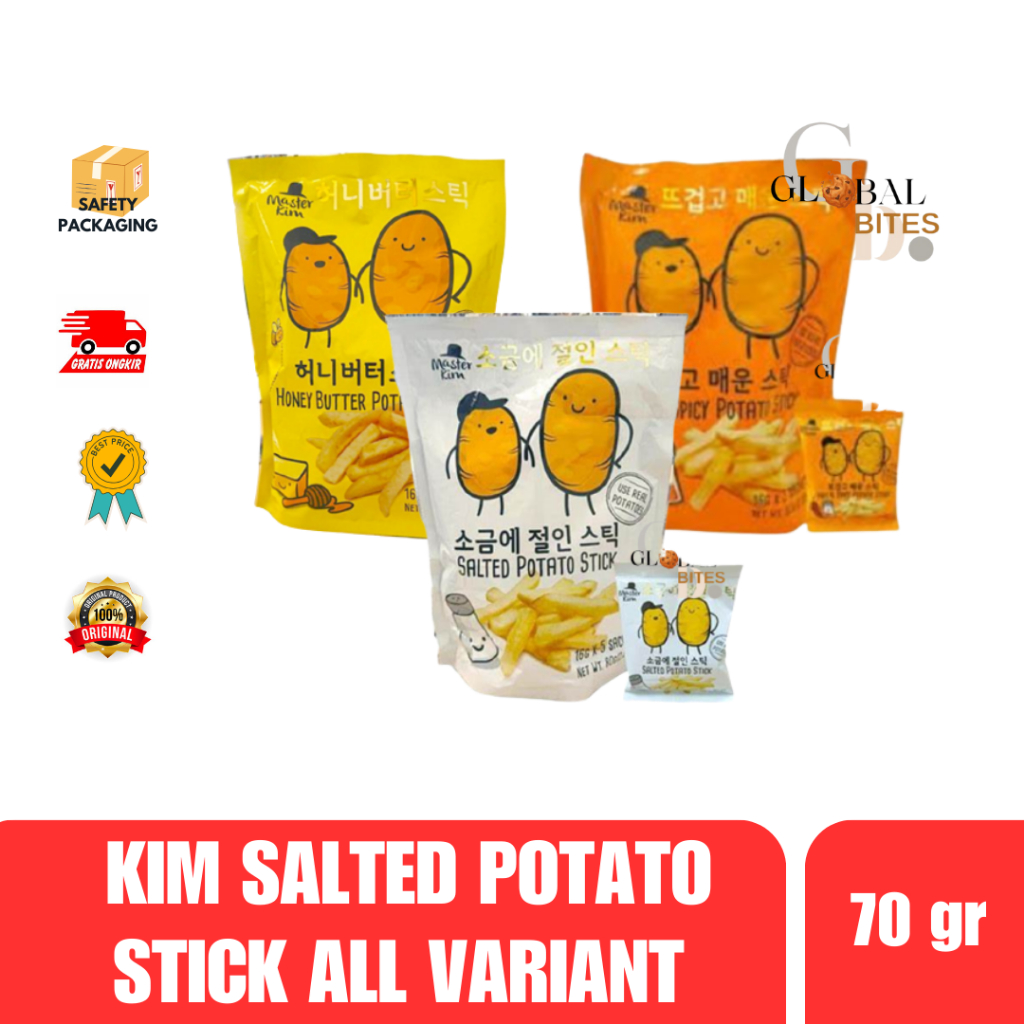 MASTER KIM POTATO STICK HOT POTATO STICK & SPICY SALTED HONEY BUTTER ...