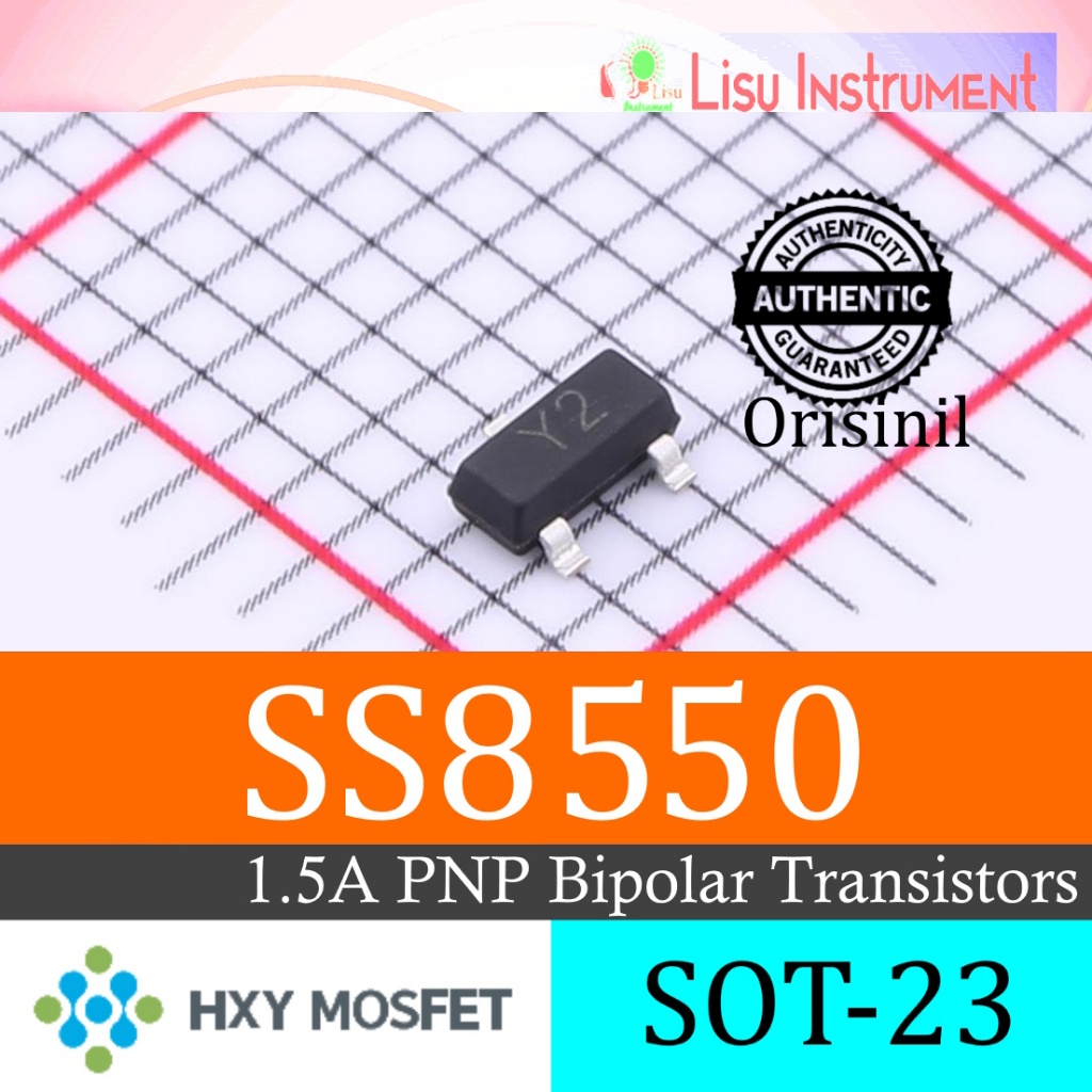 SS8550 25V 1.5A PNP Bipolar Transistor Y2 SOT-23 HXY MOSFET Original ...