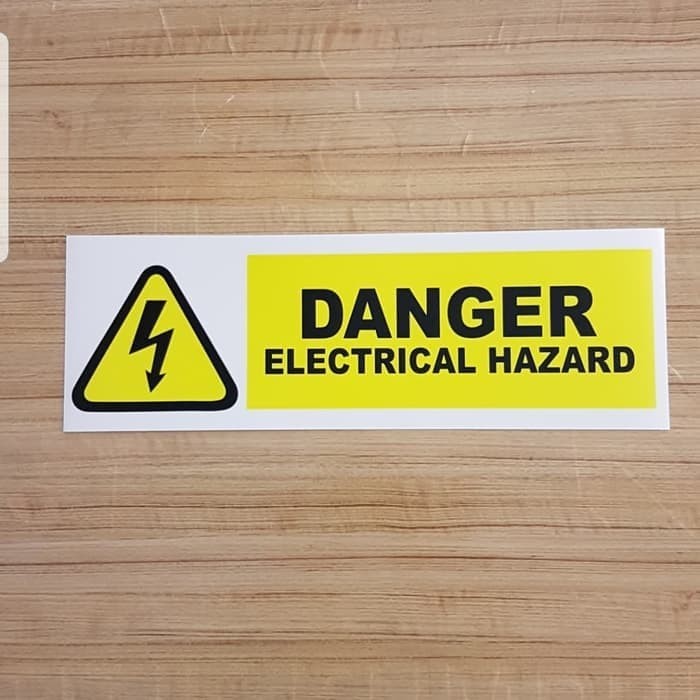 Danger Electrical Hazard STICKER Sign | Shopee Philippines