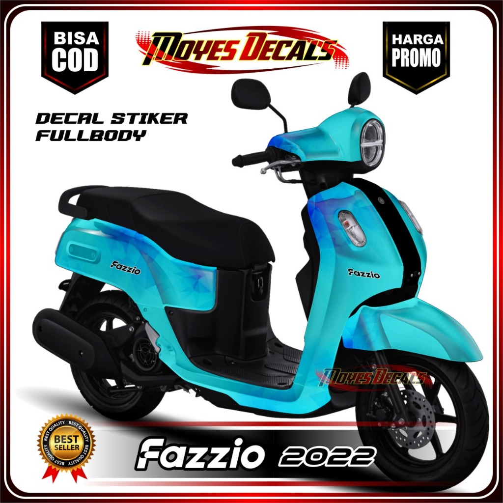 Yamaha Fazzio 2022 Fullbody Variation Sticker Decal Abstract Motiv ...