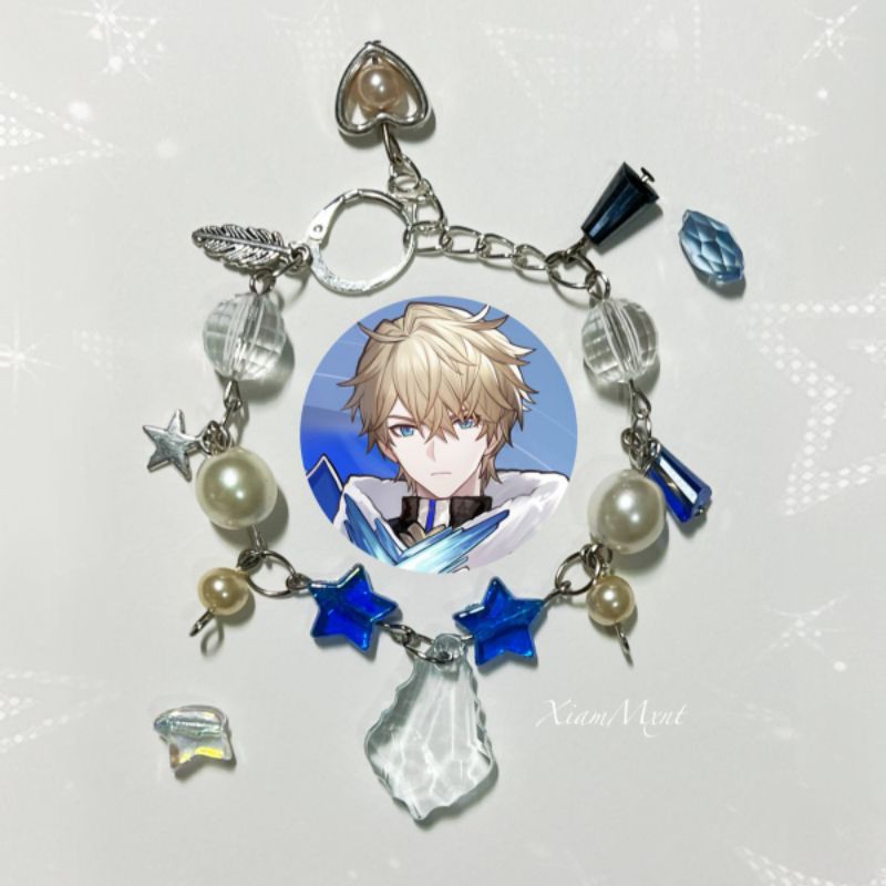 Xiammxnt's Gepard (honkaistarrail) inspired beaded bracelet (Cuff ...