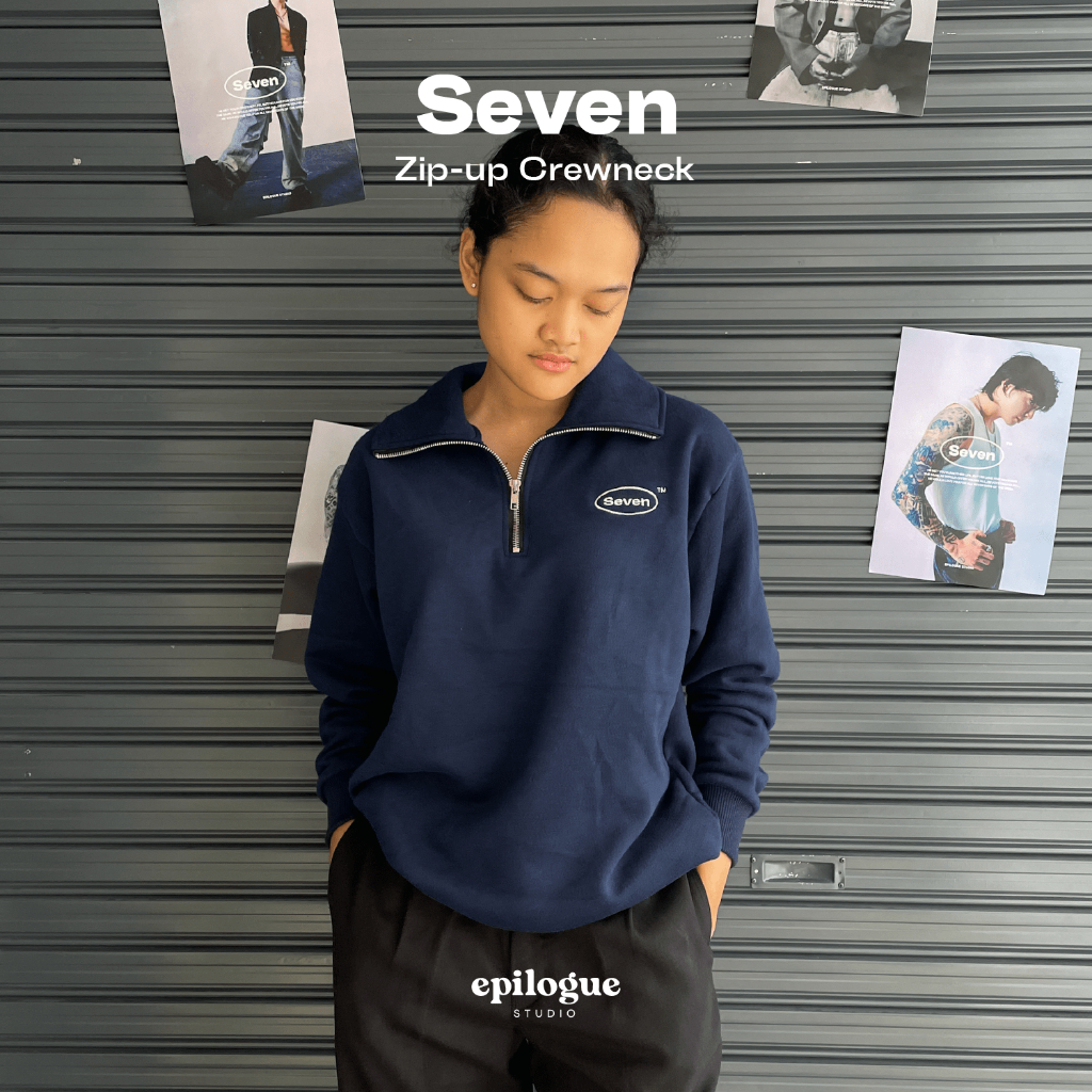 Jungkook Seven Zip-up Crewneck | Seven by Epilogue Studio | BTS Jungkook | Shopee Philippines