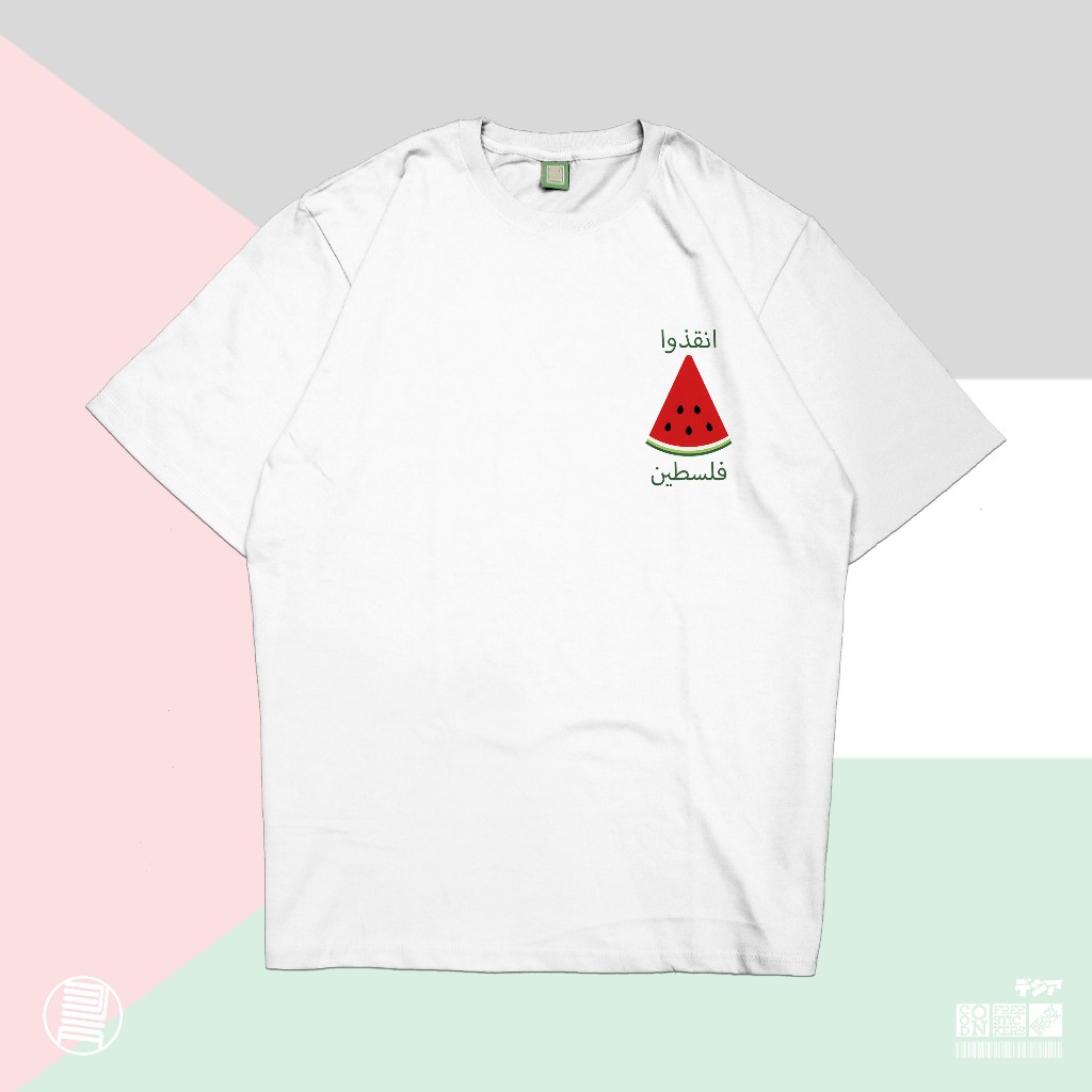 T-shirt Save Palestine Watermelon Fight for Peace Gaza Freedom Baju ...