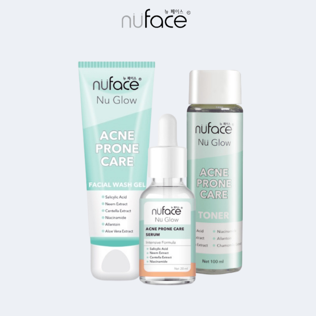 Nuface Skincare Fuji 3in1 Acne Prone Care Facial Wash Toner Serum ...