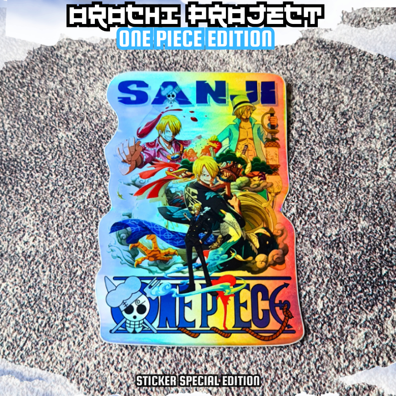 Sticker Sticker Anime Sanji Vinsmoke One Piece Hologram Laptop HP ...