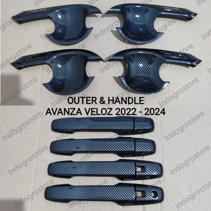 All New Avanza Veloz 2022 2023 2024 Car Handle & Outer Carbon Cover Package | Shopee Philippines