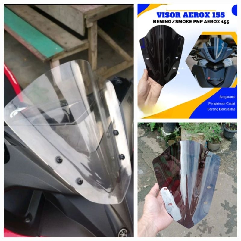 Thick Connected Aerox Winshield Yamaha Aerox 155 Visor | Shopee Philippines