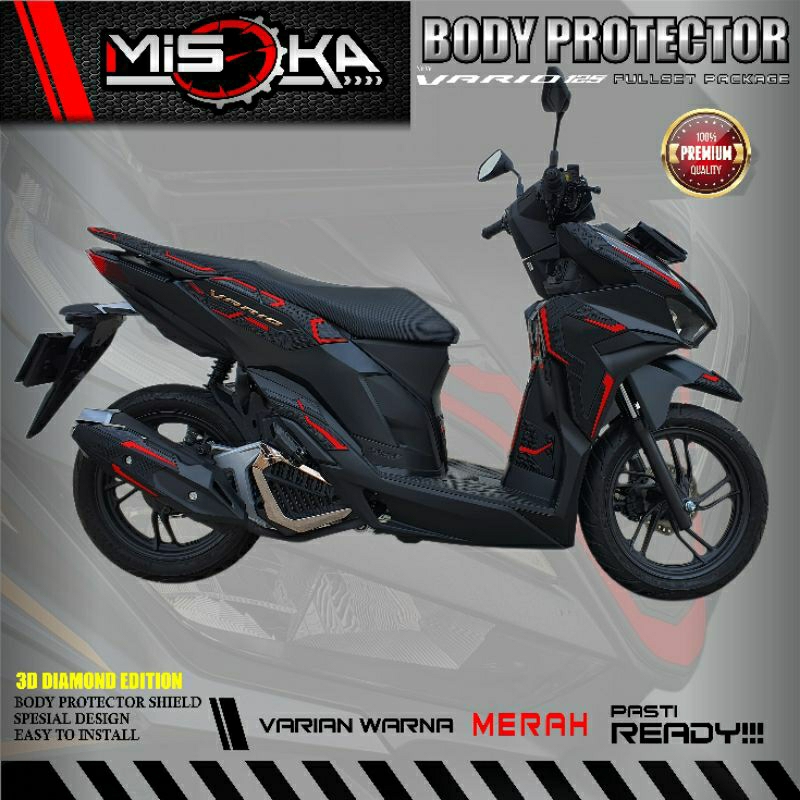 Misoka Fullset Body Protector Package New Vario 125 2023 Cool Rubber Motorcycle Accessories ...