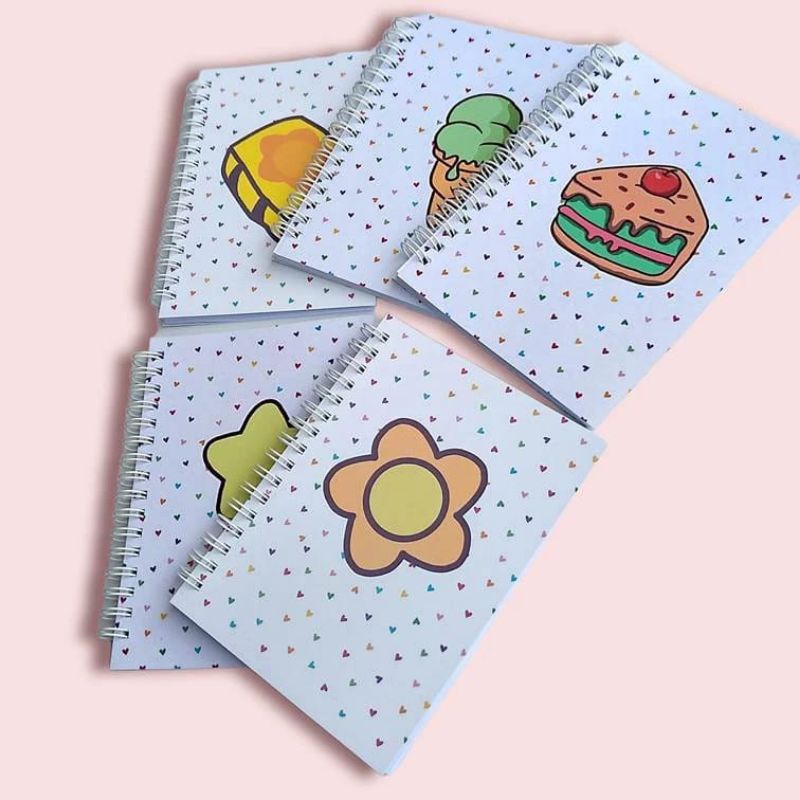 A6 Spiral Notebook Cover Foods and objects - SA6001 | Notebook | Diary ...