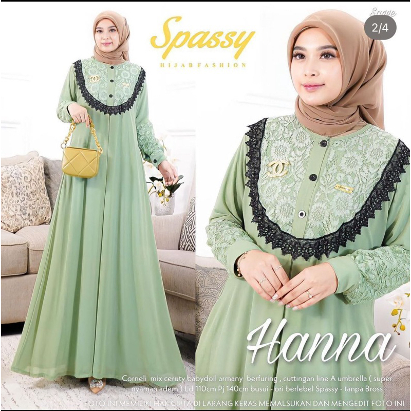 HANNA HANNI DRESS L LD 110 & XXL LD 130 JUMBO MAXY CRINGKEL AIRFLOW ...