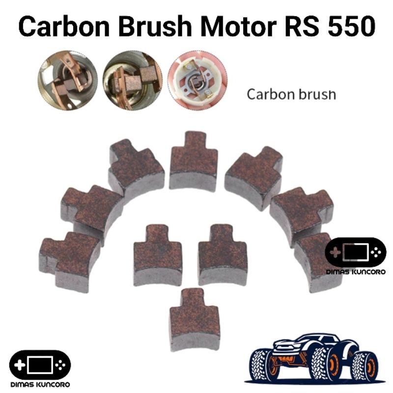 MESIN Carbon Brush Motor RS 550 bostel charcoal Brush 545 555 rs545 ...