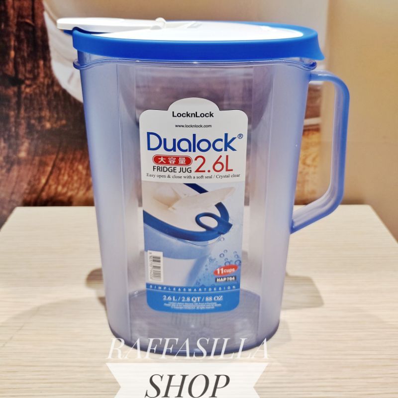 Locknlock Aqua Water Jug 2.6L Lock & Lock Dualock Fridge Jug | Shopee ...