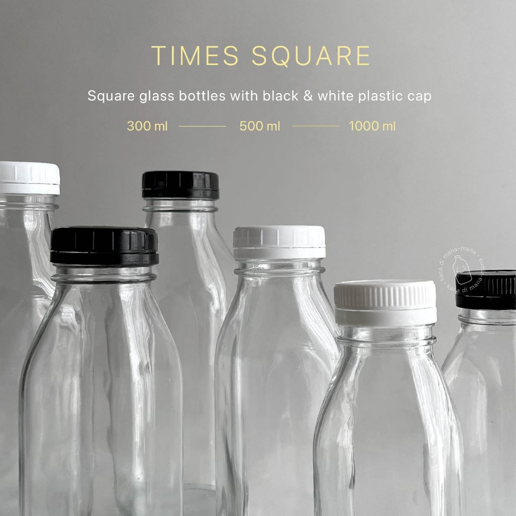 Times Square glass bottle 300ml 500ml 1 liter - coffee juice bottle ...