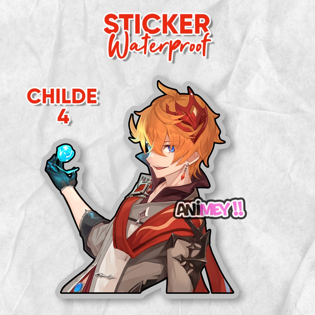 Childe Genshin Impact Sticker / Waterproof Anime Sticker | Shopee ...