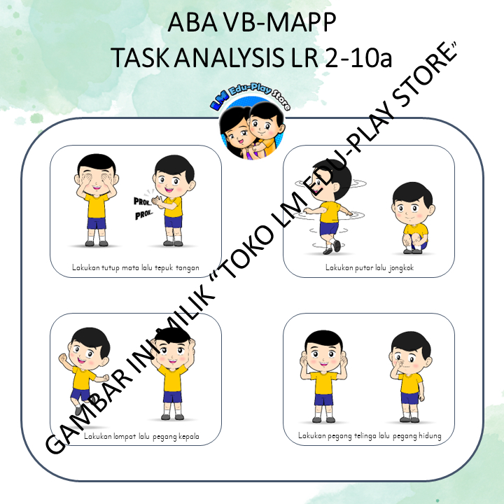 Aba VB-MAPP Card Task Analysis Listener Response 2 (10a) | Shopee ...