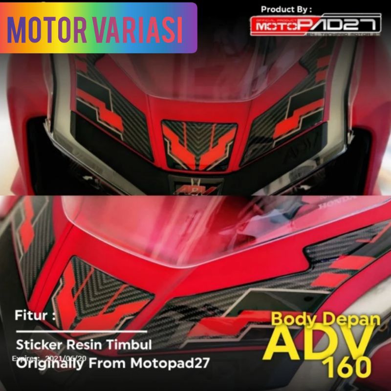 Front Shield Sticker ADV 160 Headlight Eyebrow Sticker ADV 160 Resin ...