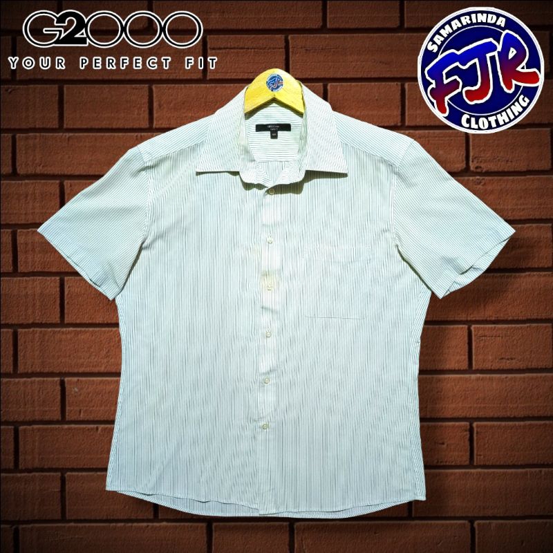 KEMEJA G2000 Men Stripe Shirt | Shopee Philippines