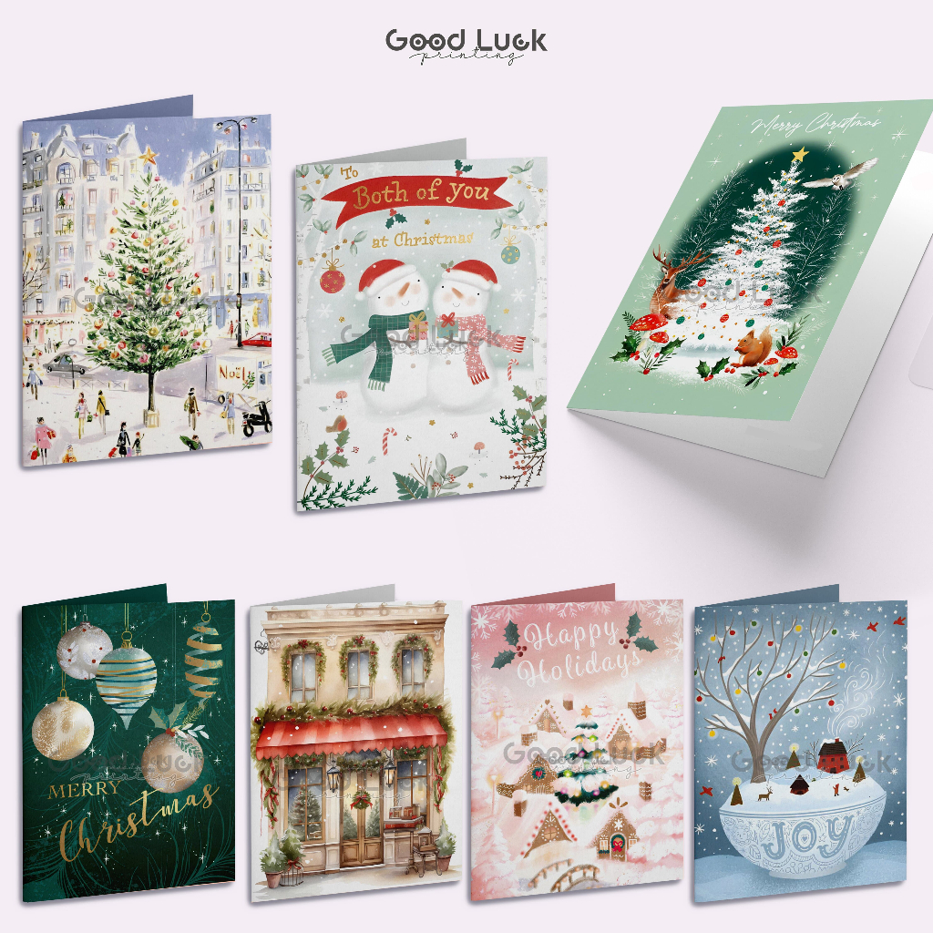 Foldable CHRISTMAS GREETING CARD 11x15 cm CHRISTMAS FOLDABLE CARD ...