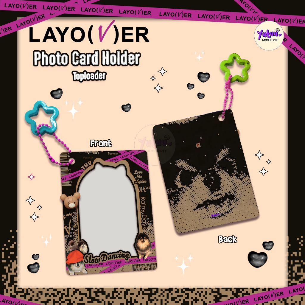 V Layover Toploader Photo Card Holder / handmade Kpop PC Holder ...
