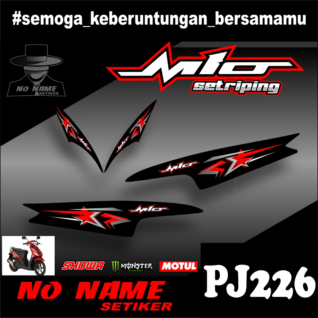 Mio Striping Sticker 110 Smile/Cheapest (pj226) 2008 2009 2010 2012 ...