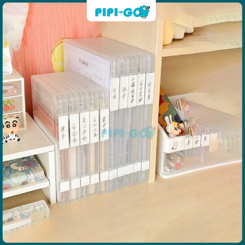 Ppg - File Storage Box A4 A5 Clear Folder Transparent Plastic Storage ...