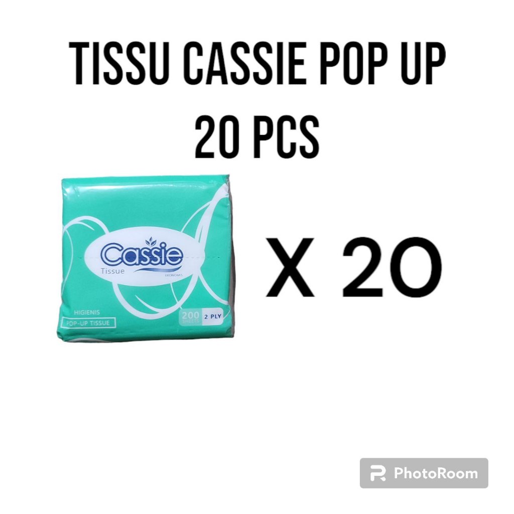Tissue/tissue Cassie Pop Up 200 Sheets (20 PCS) | Shopee Philippines