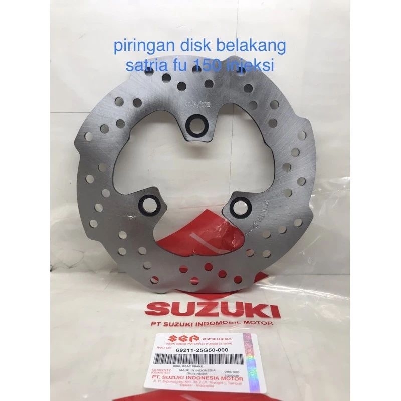 REAR PLATE DISC PLATE SUZUKI SATRIA FU NEW SATRIA FU F1 INJECTION GSX ...