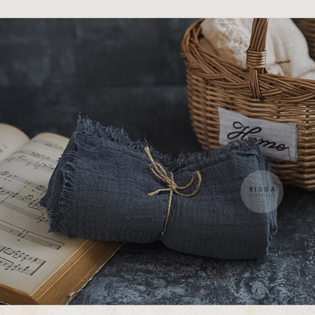 [Rissa] Linen Fabric Cotton Fabric Gauze Home Decor Modern Photo Props ...