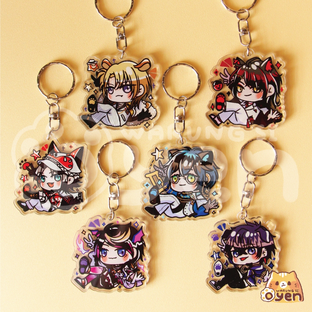 Vtuber Luxem & Shoto Keychain (Mysta Vox Shu Luca Ike) | Shopee Philippines
