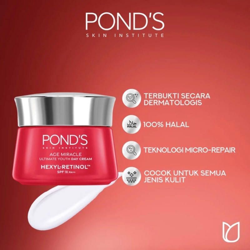 Ponds Age Miracle Hexyl Retinol Day Cream 9 /20 G | Shopee Philippines