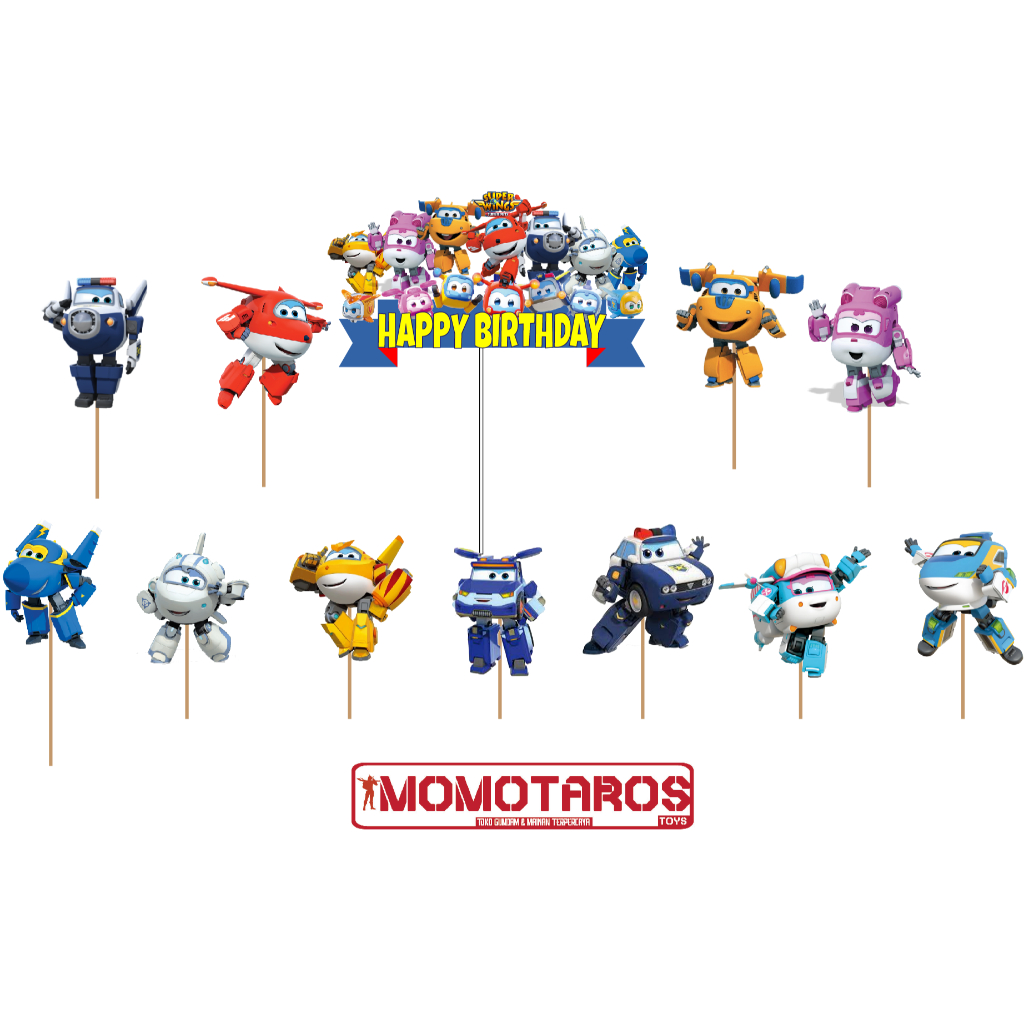 Super Wings super pets cake Topper contains 12 pcs | Shopee Philippines