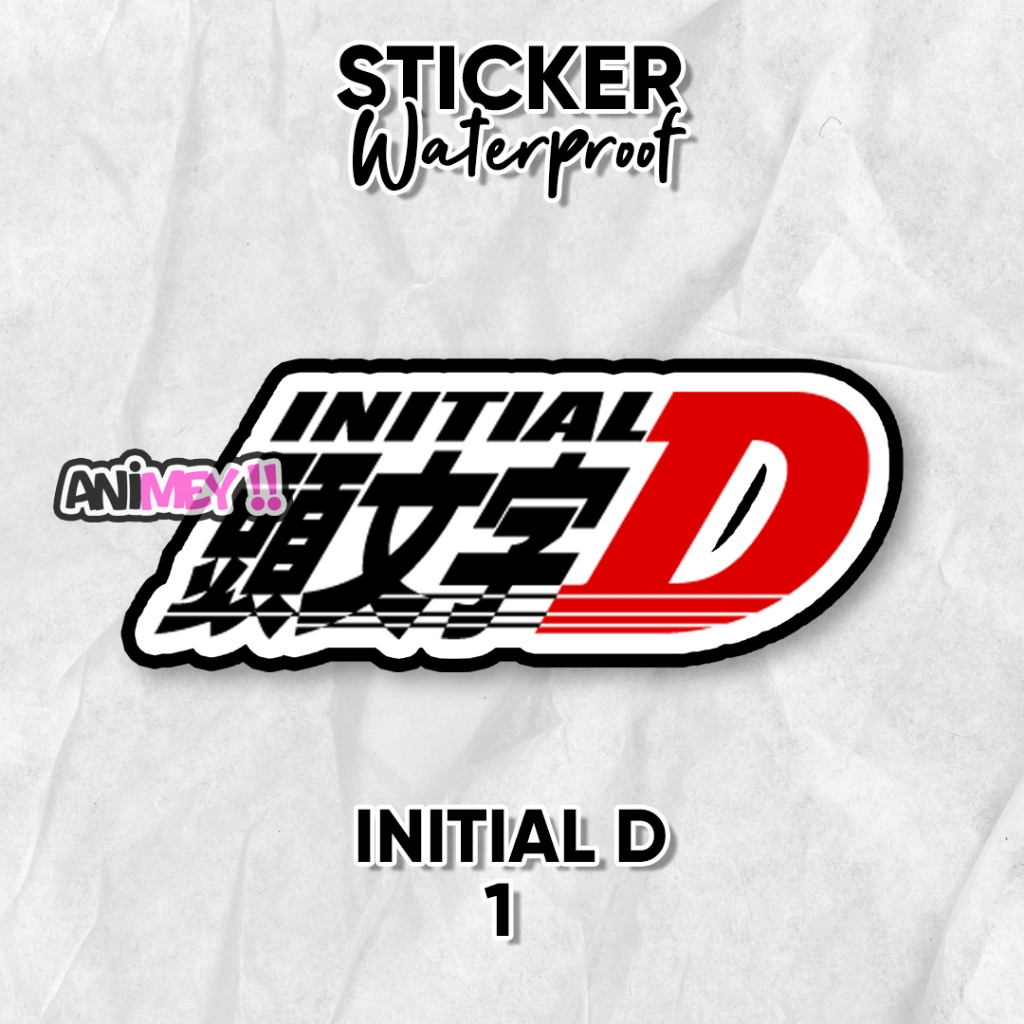 Initial D logo Sticker/Waterproof Anime Sticker/Akina Speedstar ...