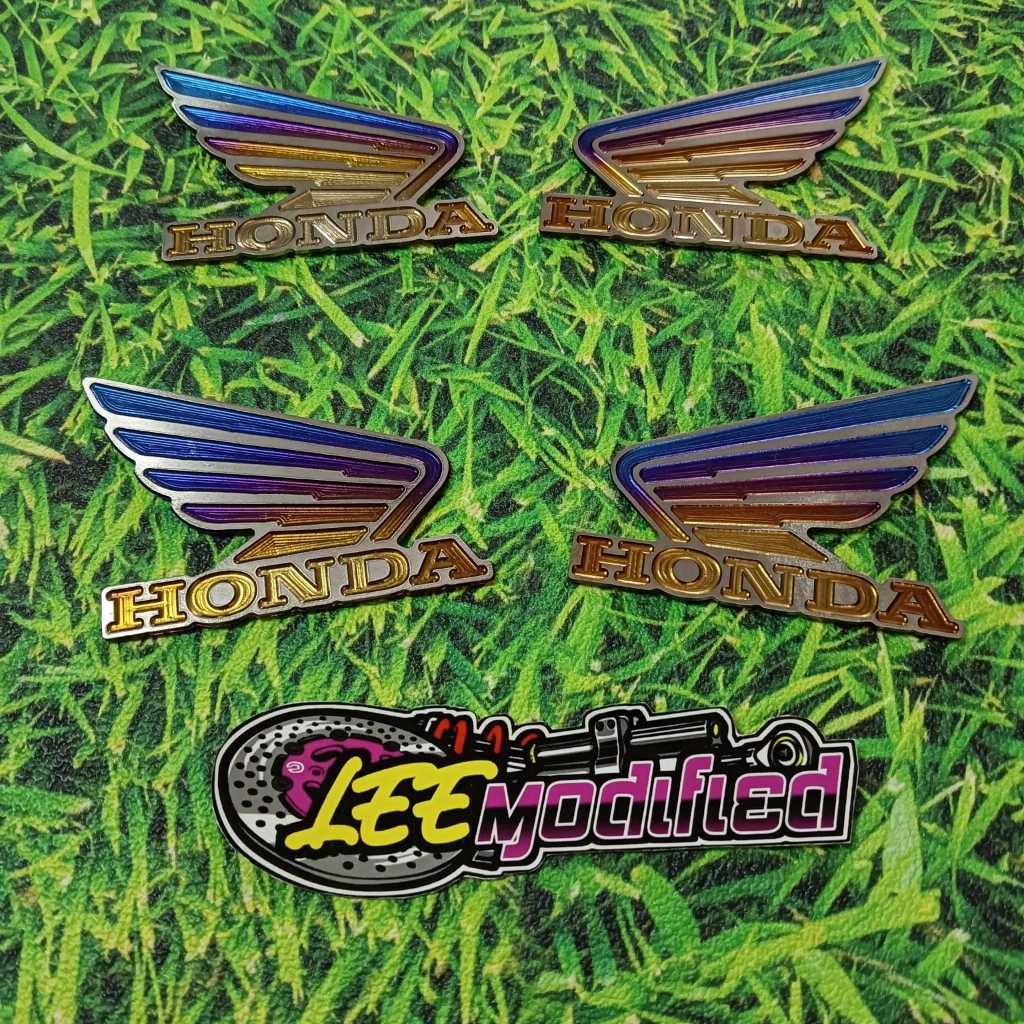 ORIGINAL HONDA TITANIUM VIEt WING EMBLEM / WING TITANIUM EMBLEM ...