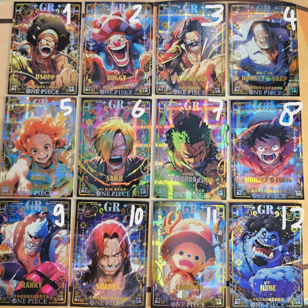 One Piece GR Holo Hit Official Licensed Original Collection Card ...