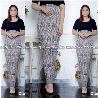 Complete Premium BATIK PLISKET Skirt Bottom kebaya JUMBO classic pink ...