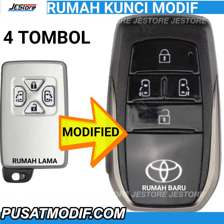 Alphard KEY Case GEN 2 To GEN 3 REMOTE KEY KEY Housing MODIF ALPHARD ...