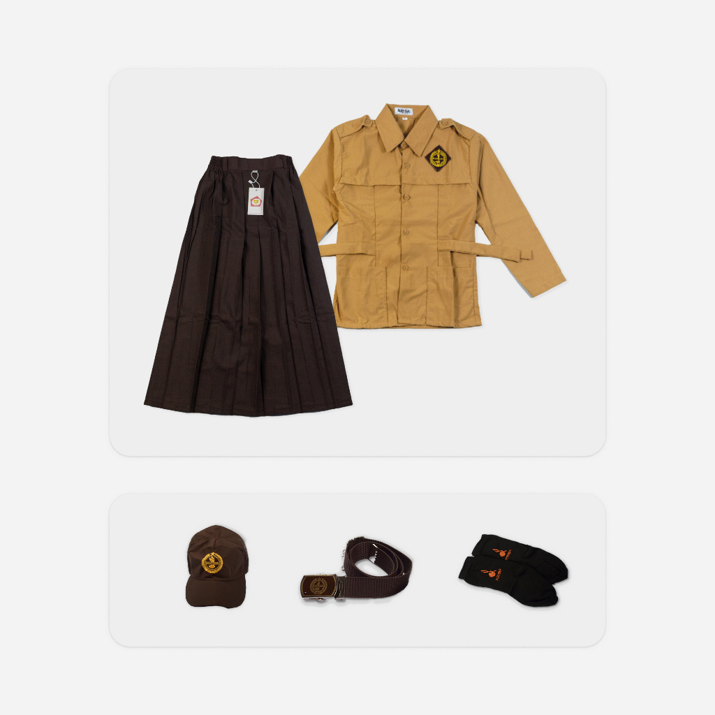 Arisa Complete Girl Elementary School Scout Uniform Package - Long ...