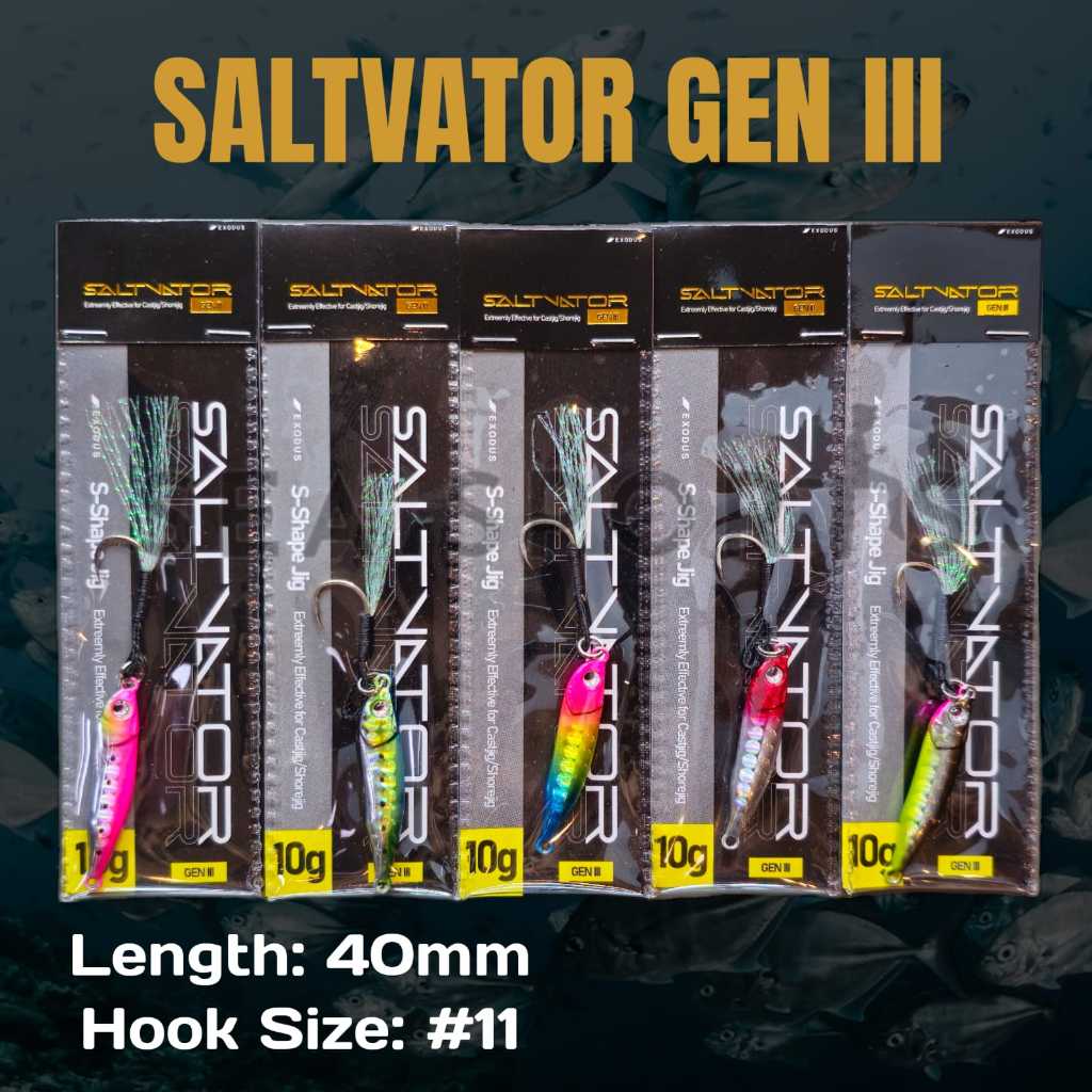 Exodus Salvator Gen 3 Micro Jig 10gr 15gr 20gr 40gr 60gr With Assist ...