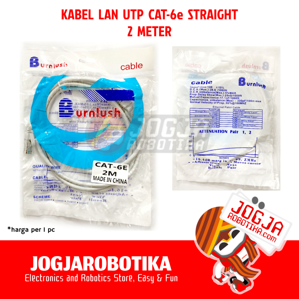 Lan Cable 2M Straight CAT-6 CAT6 CAT-6e CAT6e UTP Cable Length 2 Meters ...