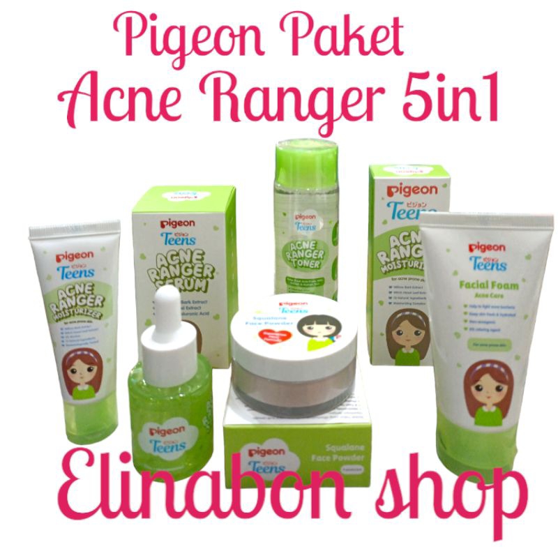 Pigeon Acne Ranger 5 in 1 Package/Treatment for Acne-prone youth skin ...