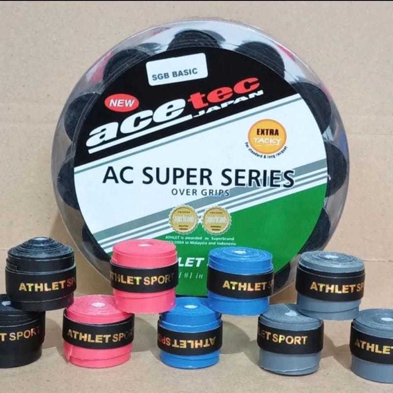 Multi Color Rubber Athlet Badminton Grip - Rubber Athlet Grip | Shopee ...