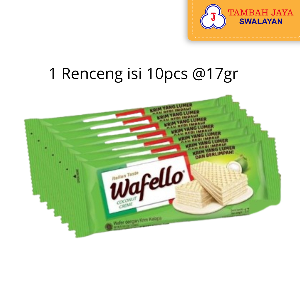Wafello Wafer Coconut Creme Renceng | Shopee Philippines