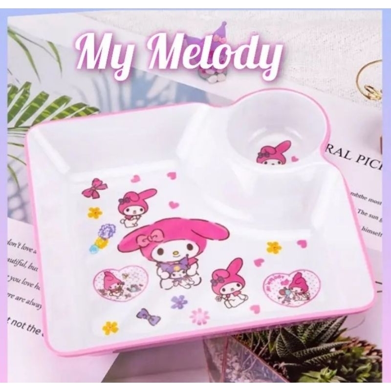 Cinnamoroll melody Round Divider Box Melamine Plate | Shopee Philippines