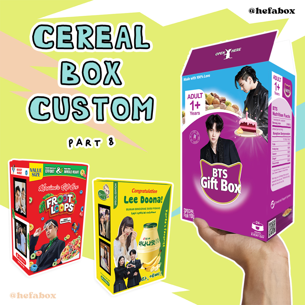 CEREAL BOX / GIFTBOX CUSTOM [Catalog Hefabox 8] | Shopee Philippines