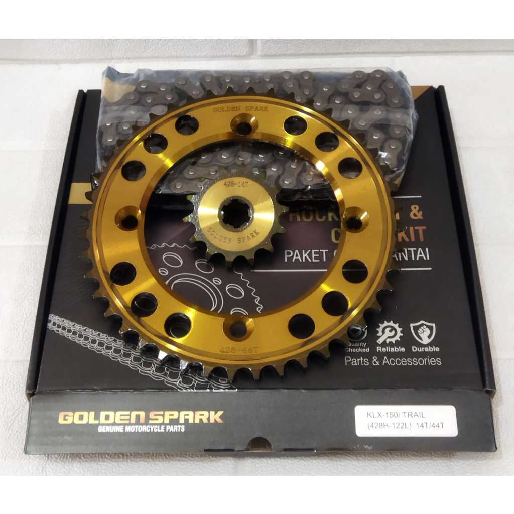 Golden Spark Gear Package Set KLX150 KLX 150 428H 14T 44T 122L Gear ...