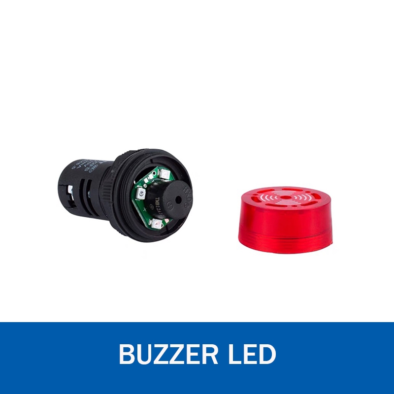 Pilot Lamp Buzzer LED Flash and Beep AD16-22SM AC/ACDC 220V | Shopee ...
