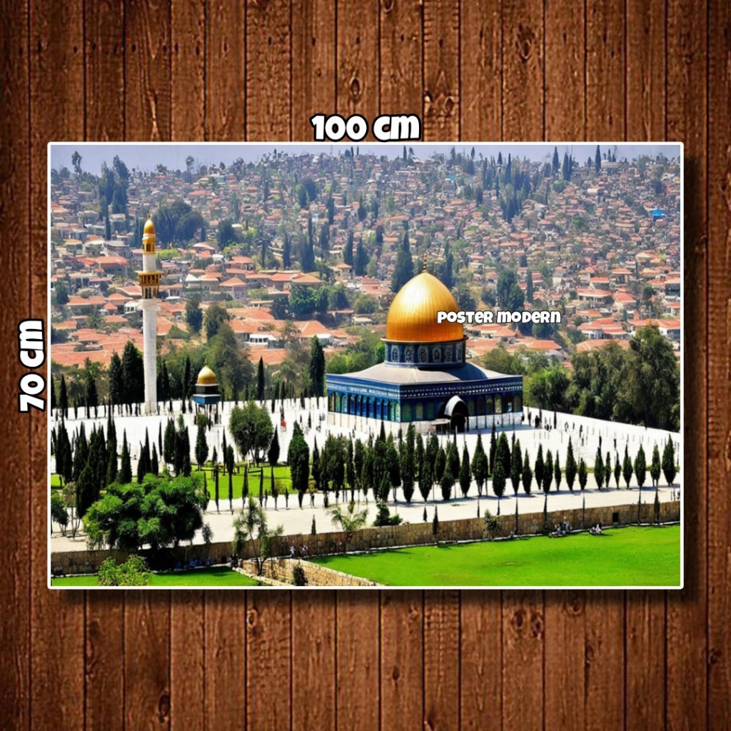 WALLDECOR POSTER FOR THE MOSQUE AL AQSA PALESTINE JUMBO SIZE Code 89 ...