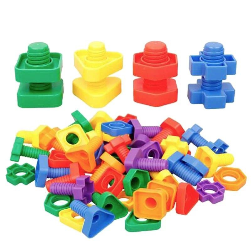 1 Pair Children's Nut Bolt Toy / Plastic Screw Disassembly Educational ...